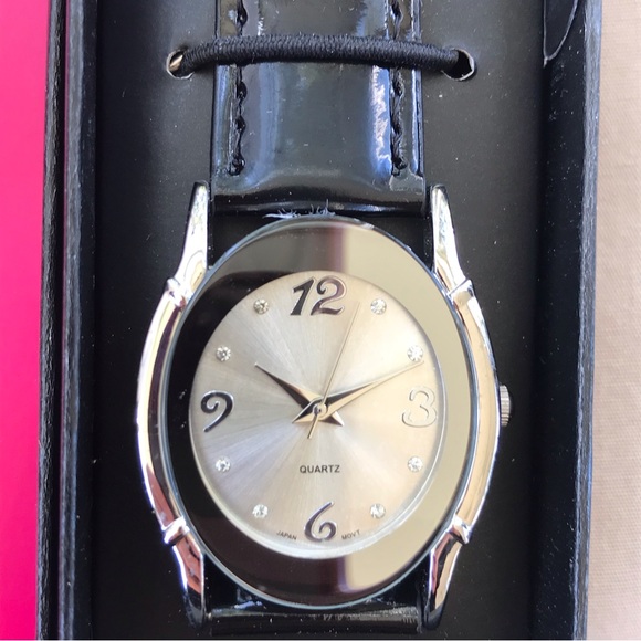Avon | Accessories | Avon Silver And Black Watch | Poshmark